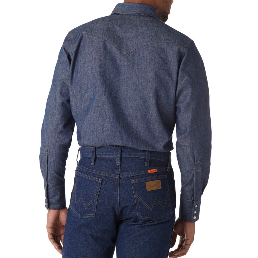 Wrangler FR Long Sleeve Denim Work Shirt